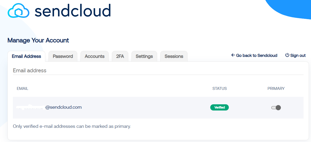 How to manage or change your Sendcloud login credentials – Sendcloud Help Centre
